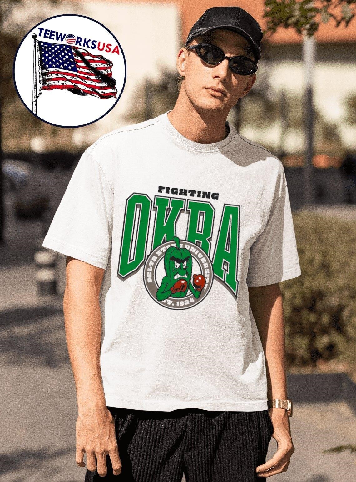 Fighting Okra Logo Delta State Fighting Okra Vintage Shirt, Hoodie,