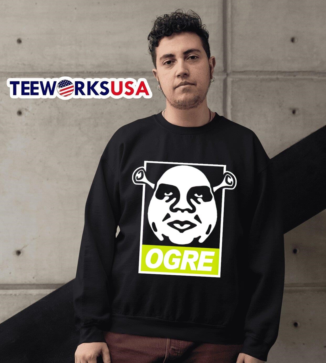 Shrek Ogre Logo Cuidado Ogro | Shrek Beware Ogre Premium Matte