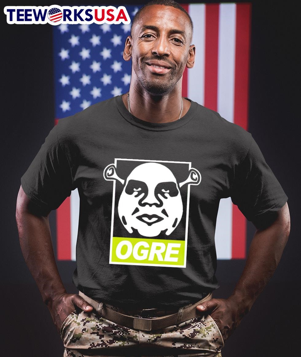 Shrek Ogre Logo Cuidado Ogro | Shrek Beware Ogre Premium Matte