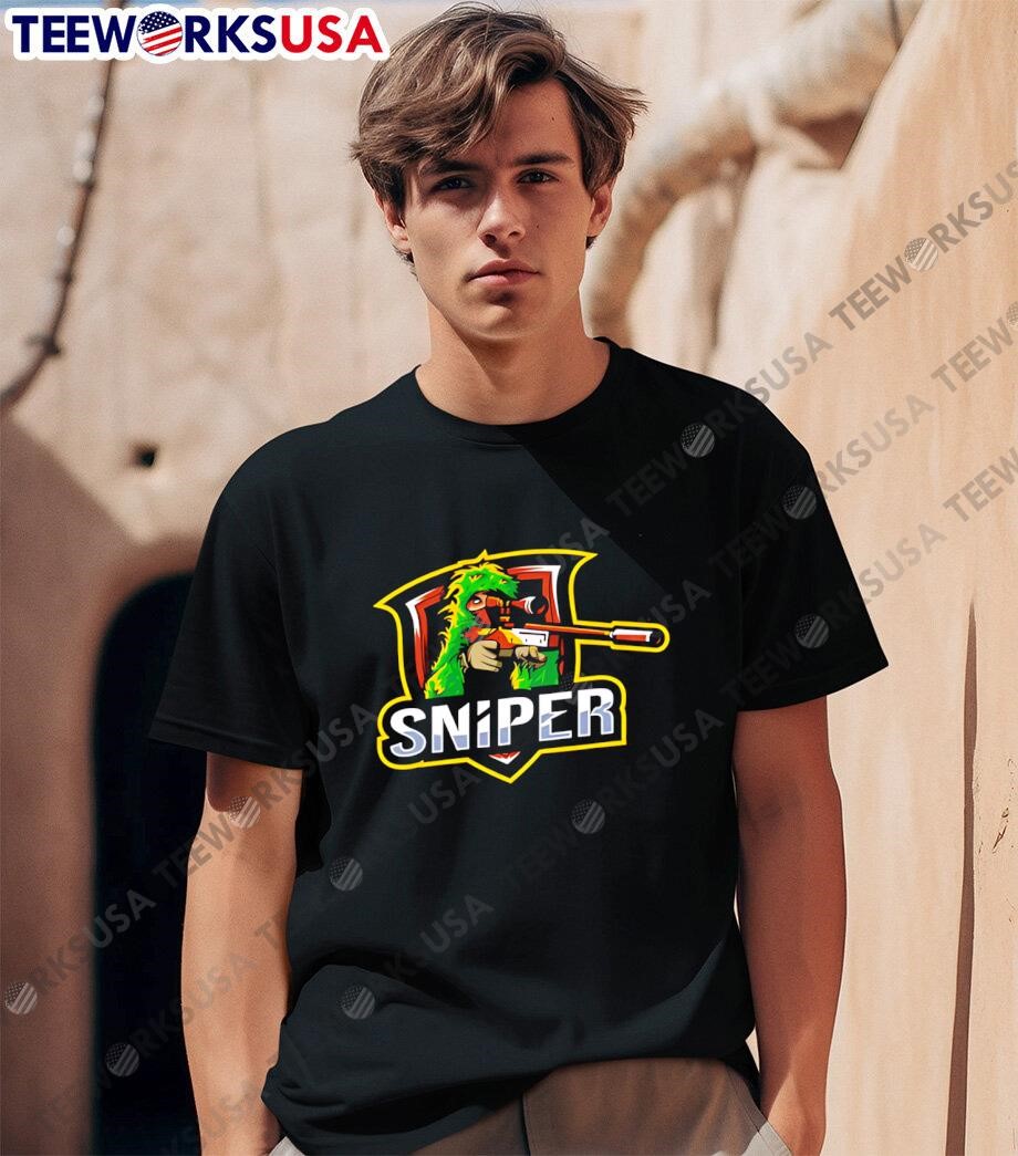 Military Sniper T Shirts Dryfit R/N Sniper T Shirts Black And Green