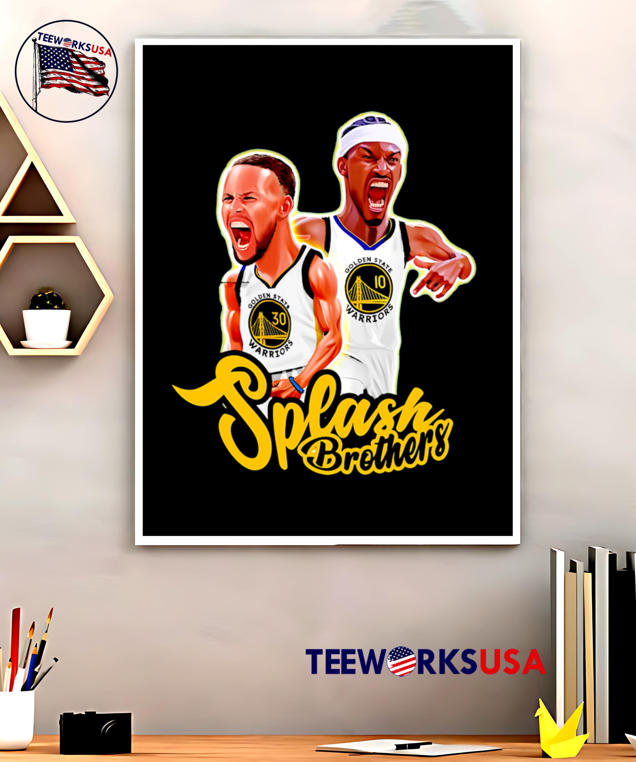 Splash Brothers Stephen Curry Cartoon NBA Finals: Steph Curry, Klay